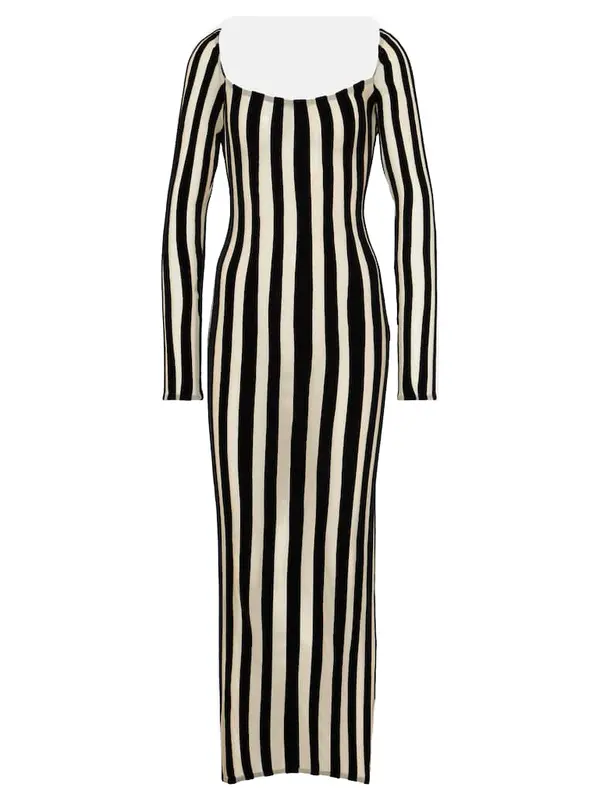 LAQUAN SMITH Striped Gown - Multicoloured