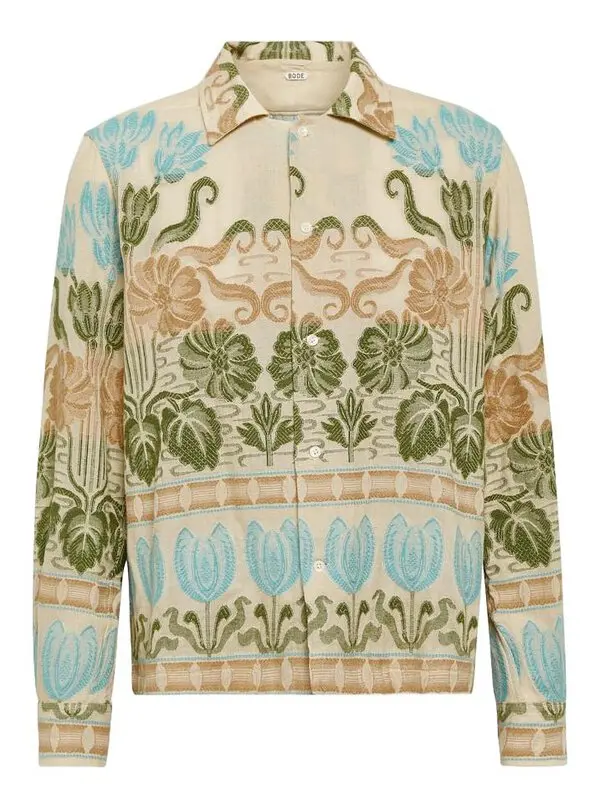 BODE Tulipa Printed Cotton Shirt - Multicoloured
