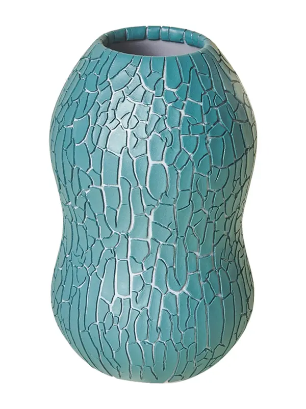 HOUSEPLANT Crackle Vase Seth In Blue - Light Blue