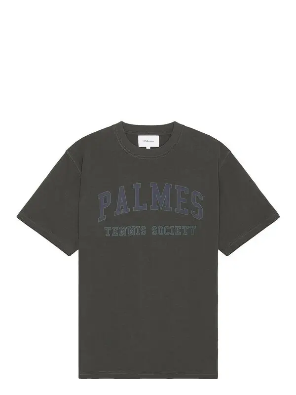 PALMES Ivan T Shirt In Grey - Charcoal