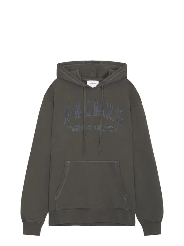 PALMES Mats Hooded Sweatshirt - Charcoal