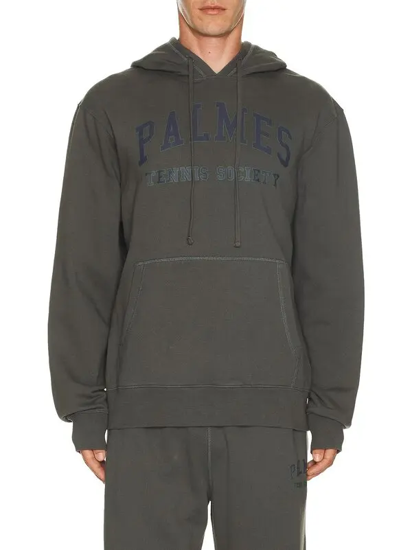 PALMES Mats Hooded Sweatshirt - Charcoal
