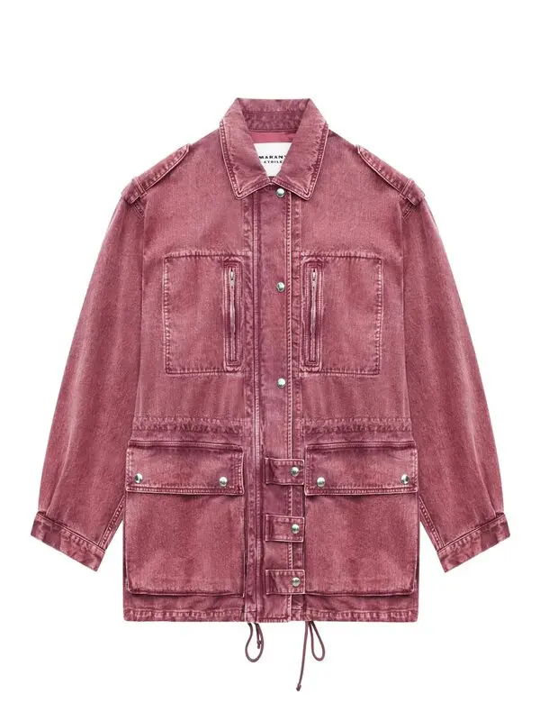 MARANT ETOILE Joanna Denim Jacket - Raspberry