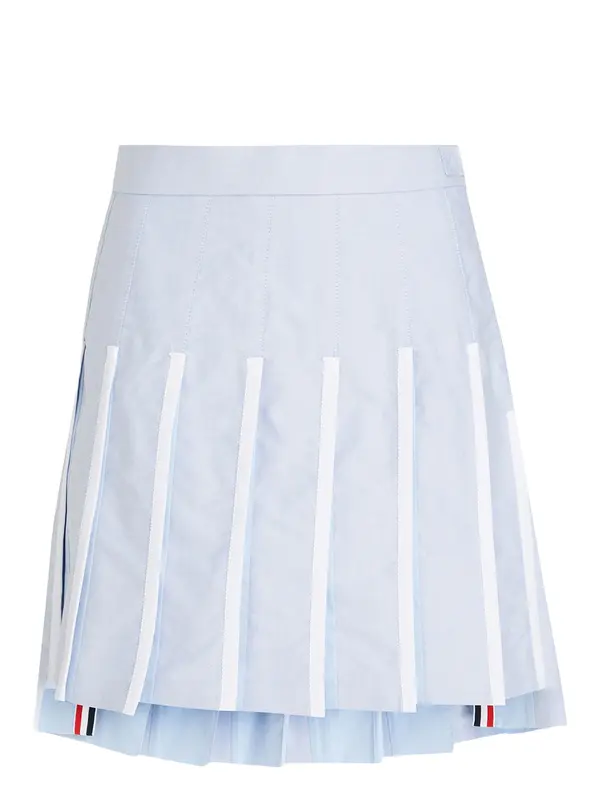 Thom Browne Pleated Mini Skirt - Sky Blue