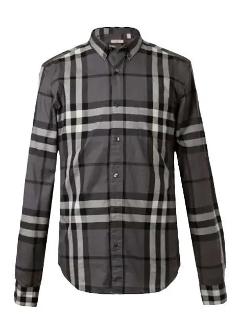 Burberry Check Shirt - Grey