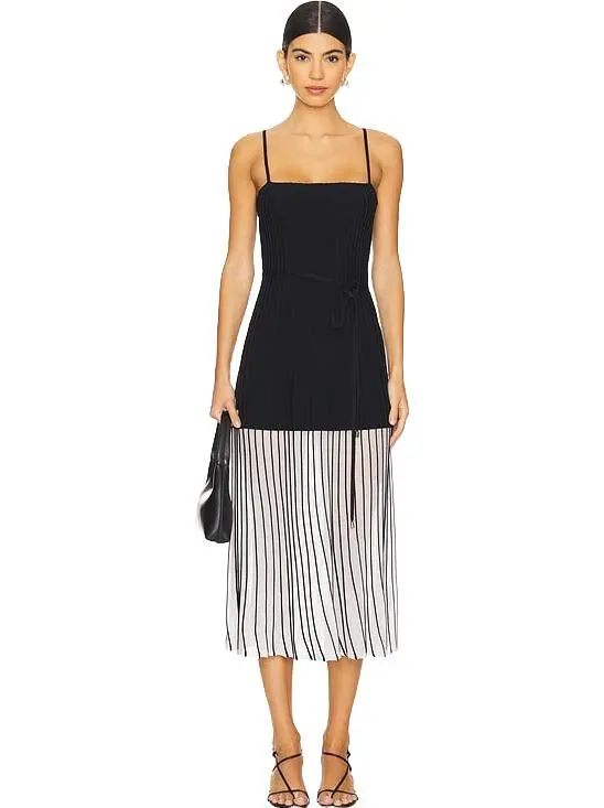 KARINA GRIMALDI Moraima Knit Midi Dress - Black