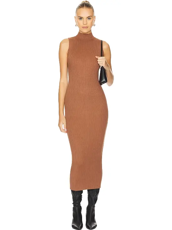 LOVERS AND FRIENDS Adalee Midi Dress - Brown