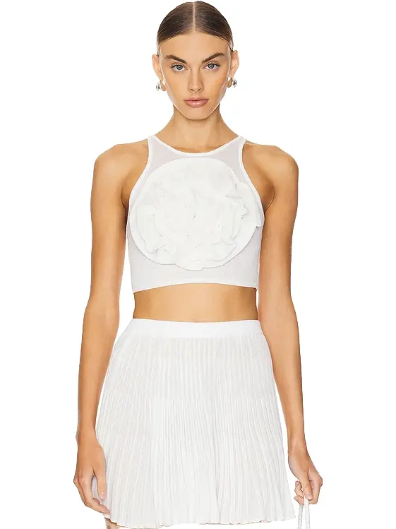 LOVERS AND FRIENDS Lara Rosette Top - White