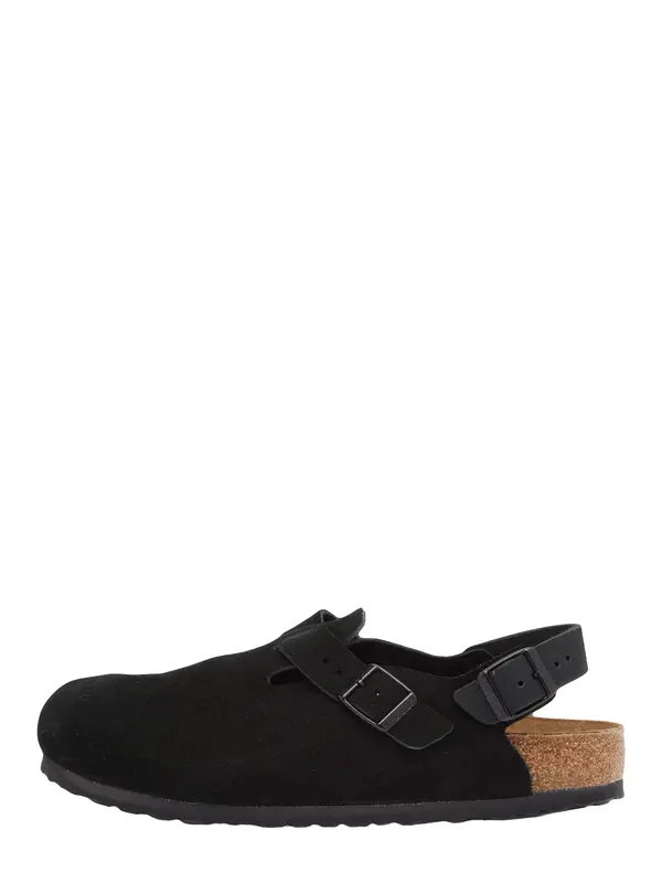 BIRKENSTOCK Tokio Clogs - Black Suede