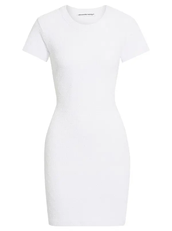 Alexander Wang Jacquard Knit Mini Dress - White