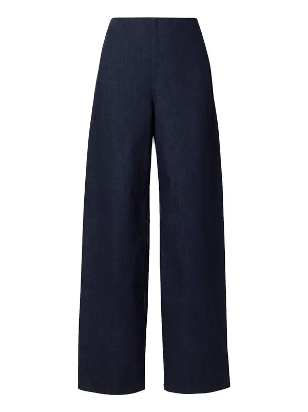 FFORME Jagger Cotton-blend Wide-leg Pants - Blue