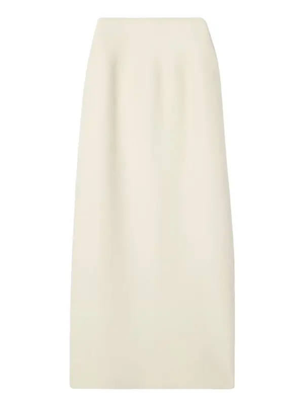 Gabriela Hearst Wolff Wool Maxi Skirt - Ivory