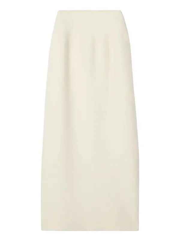 Gabriela Hearst Wolff Wool Maxi Skirt - Neutrals