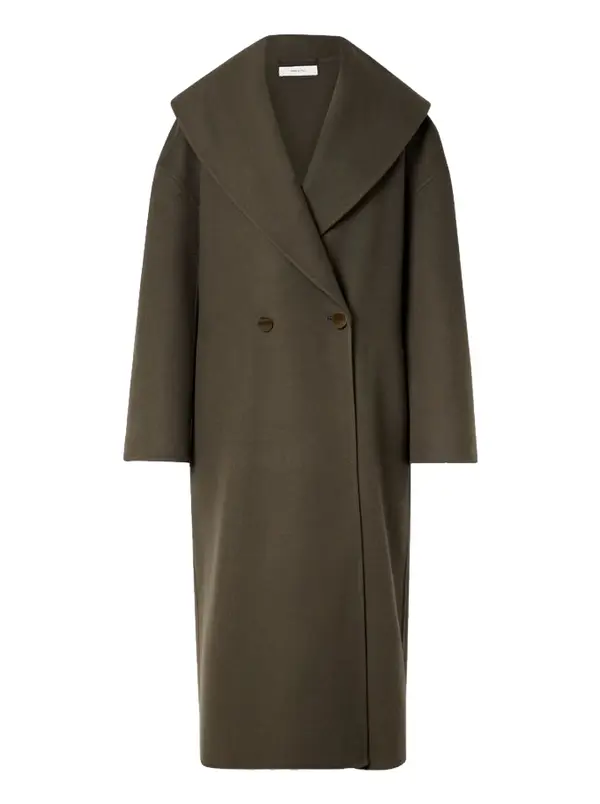 FFORME Carlson Double-breasted Wool Coat - Green