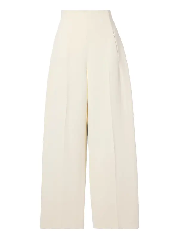 FFORME Peyton Crepe Wide-leg Pants - Cream