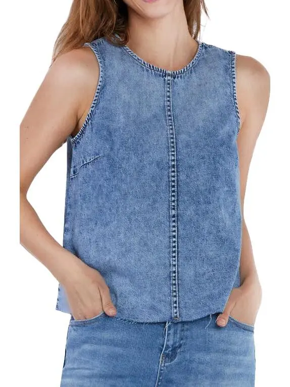 WASH LAB DENIM Tank Top - Well Blue
