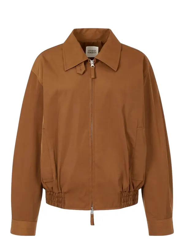 STUDIO TOMBOY Zip-up Bomber Jacket - Brown