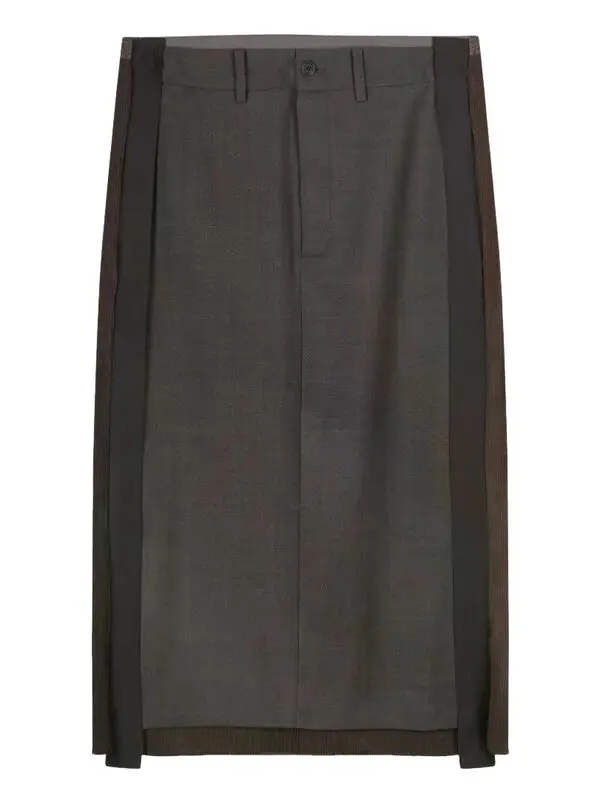 JNBY Deconstructed Midi Skirt - Brown