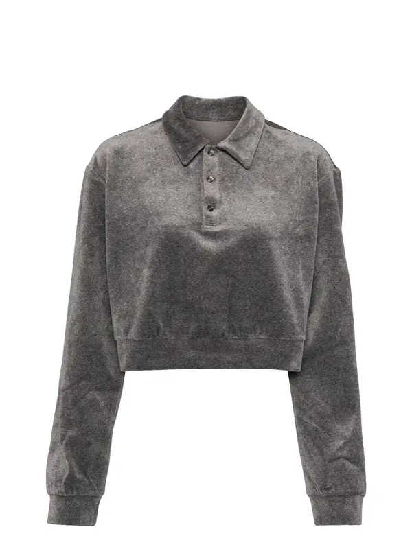JNBY Corduroy Classic-collar Sweatshirt - Grey