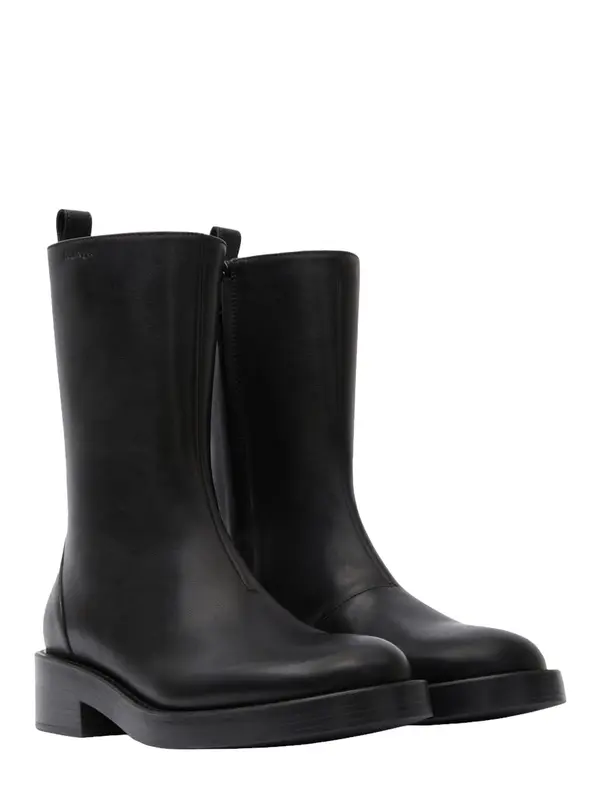 COURREGES Rider Leather Boots - Black