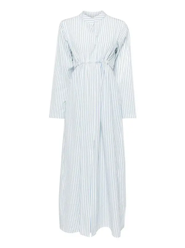 BAMBAH Striped Tie String Kaftan - Blue