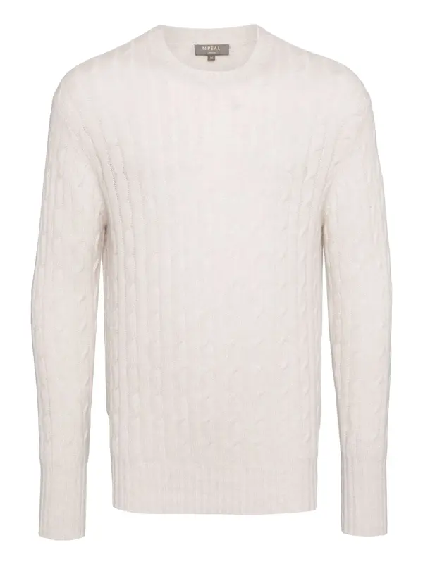 N.peal Thames Cashmere Jumper - Neutrals