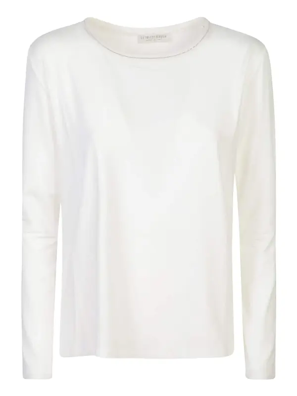 LE TRICOT PERUGIA Embellished T-shirt - White