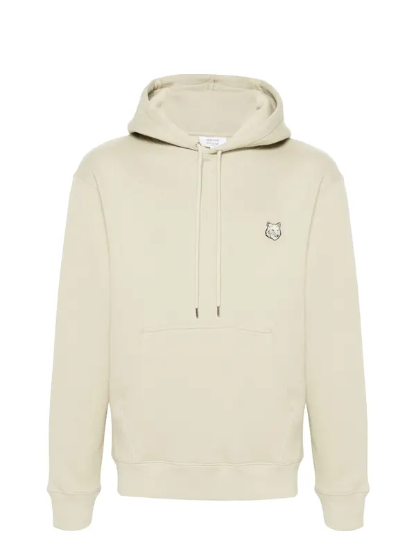 Maison Kitsuné Fox-motif Hoodie - Green