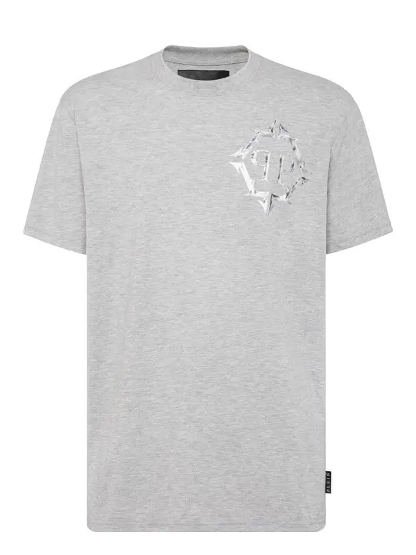Philipp Plein Chrome Logo-print T-shirt - Grey