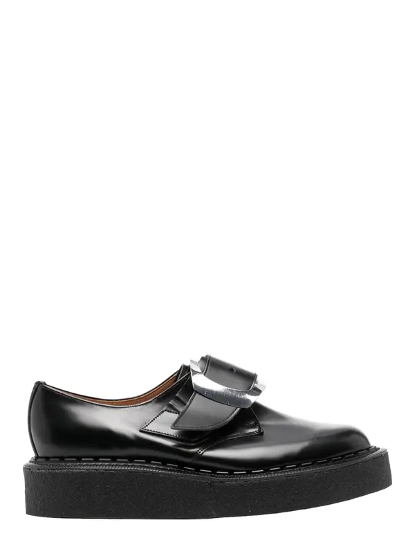 Comme Des Garçons Buckled Monk Shoes - Black