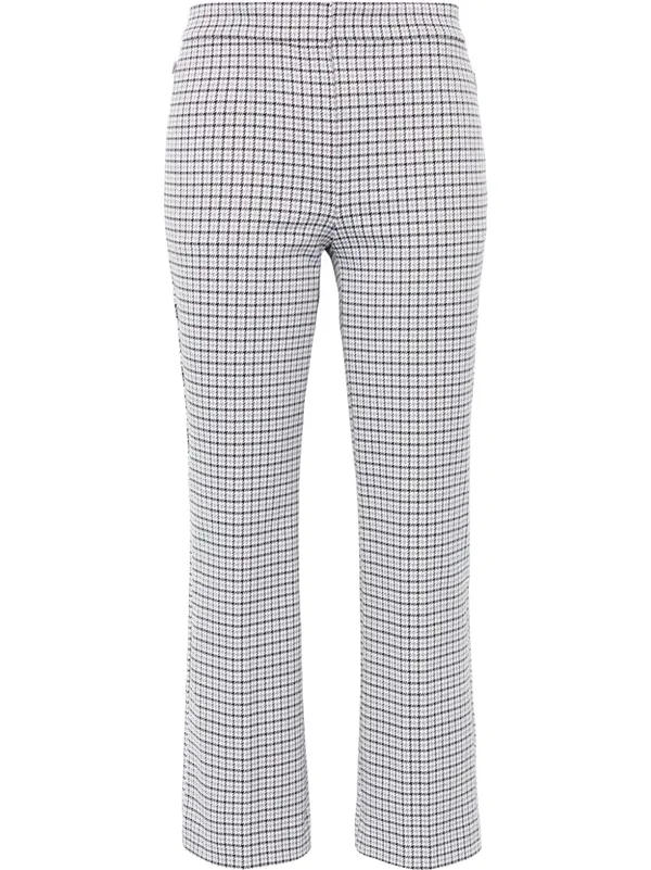 Theory Houndstooth Trousers - Grey