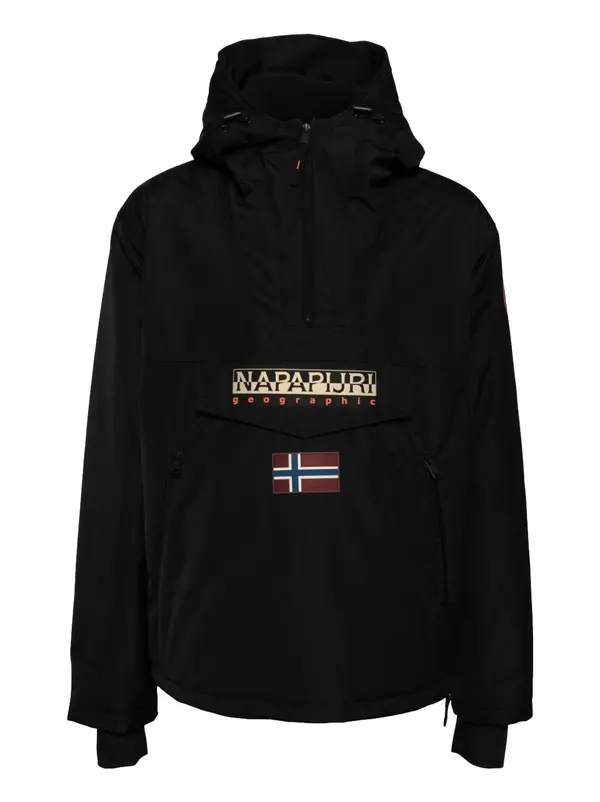 NAPAPIJRI Logo Patch Jacket - Black
