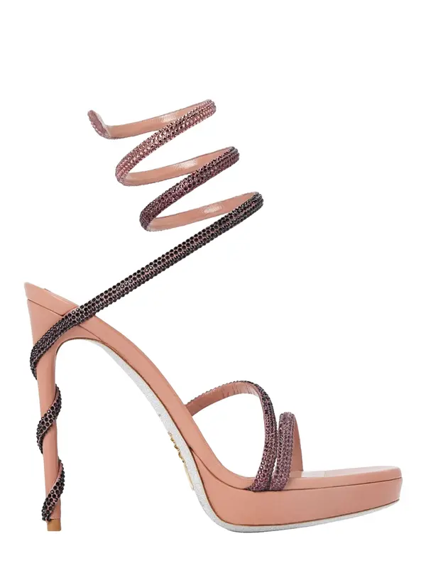 Rene Caovilla 120mm Margot Sandals - Pink