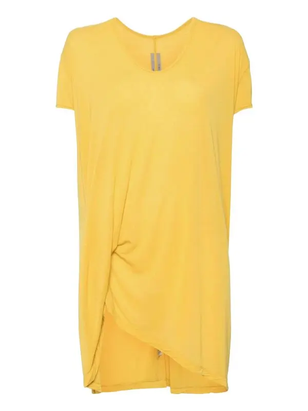 Rick Owens Gathered T-shirt - Yellow