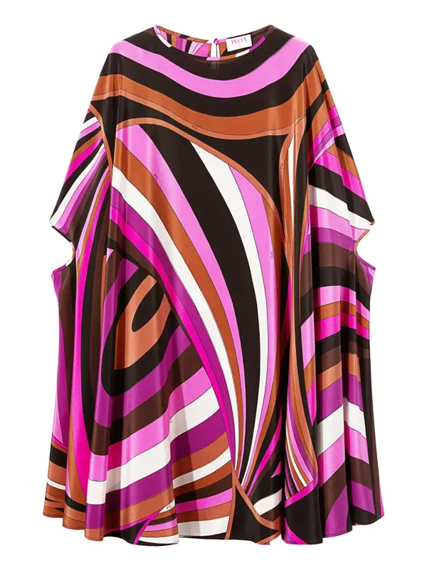 Emilio Pucci Iride-print Silk Kaftan - Pink