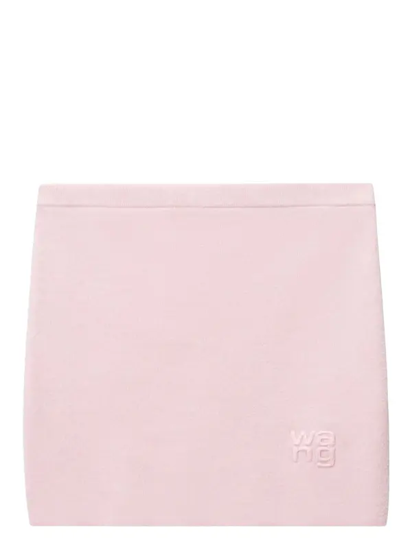 Alexander Wang Logo-embossed Mini Skirt - Pink