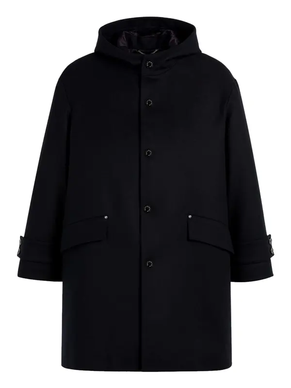 Mackintosh Humbie Hooded Coat - Blue