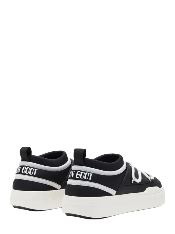 Moon Boot Park Icon Logo-print Sneakers - Black