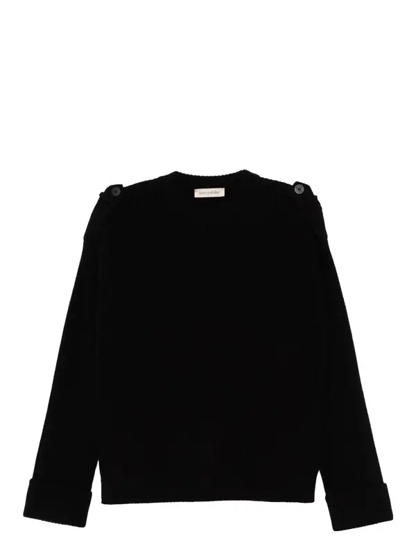 GENTRYPORTOFINO Ribbed-knit Sweater - Black