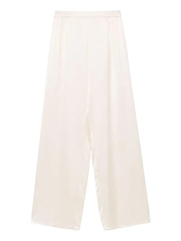 GENTRYPORTOFINO Satin Trousers - Neutrals
