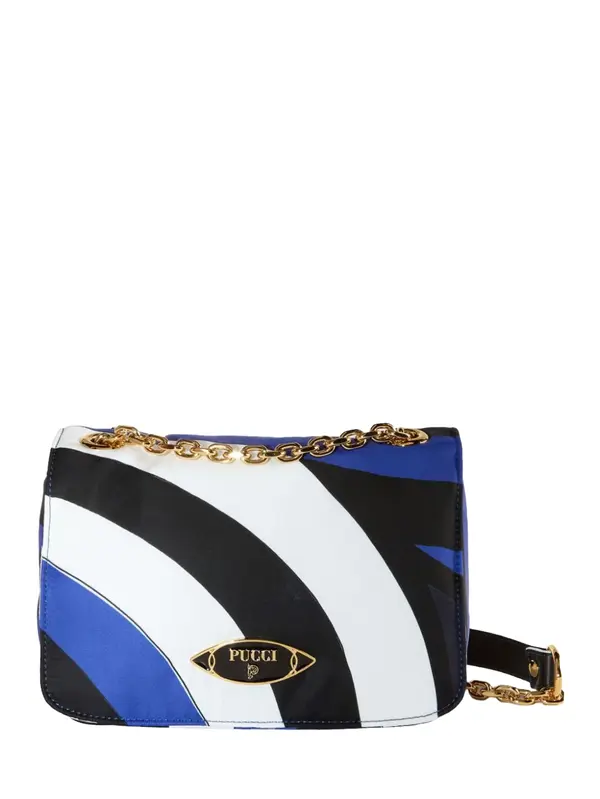 Emilio Pucci Graphic-print Crossbody Bag - Blue