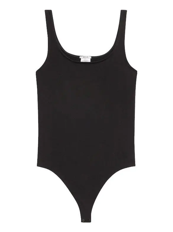 Wolford Jamaika Cotton-blend Stretch Bodysuit - Black