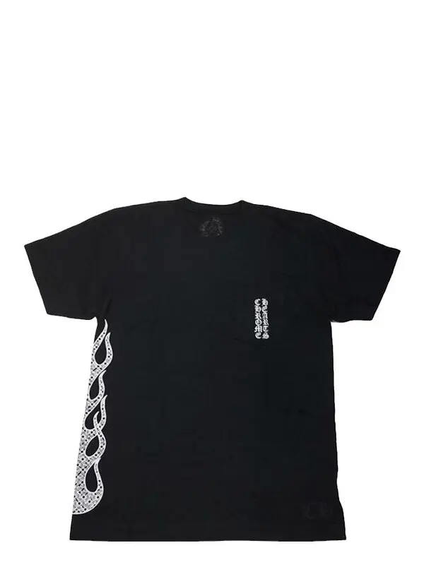 Chrome Hearts Side Flame T-shirt - Black