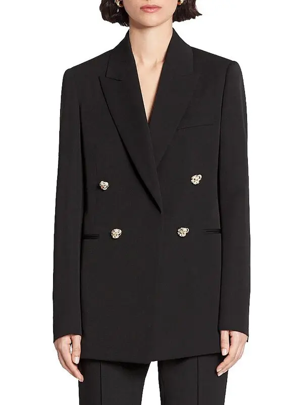 LANVIN Double-breasted Jacket - Black
