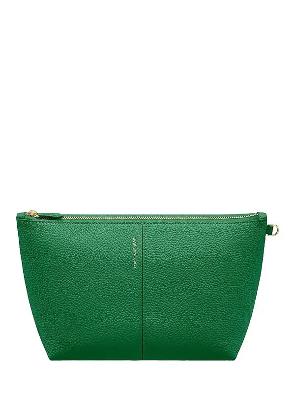 MAISON DE SABRE Medium Leather Pouch - Emerald Green