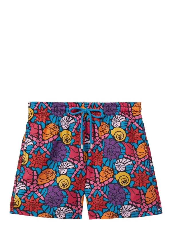 Vilebrequin Shell Print Swim Shorts - Bleu Marine