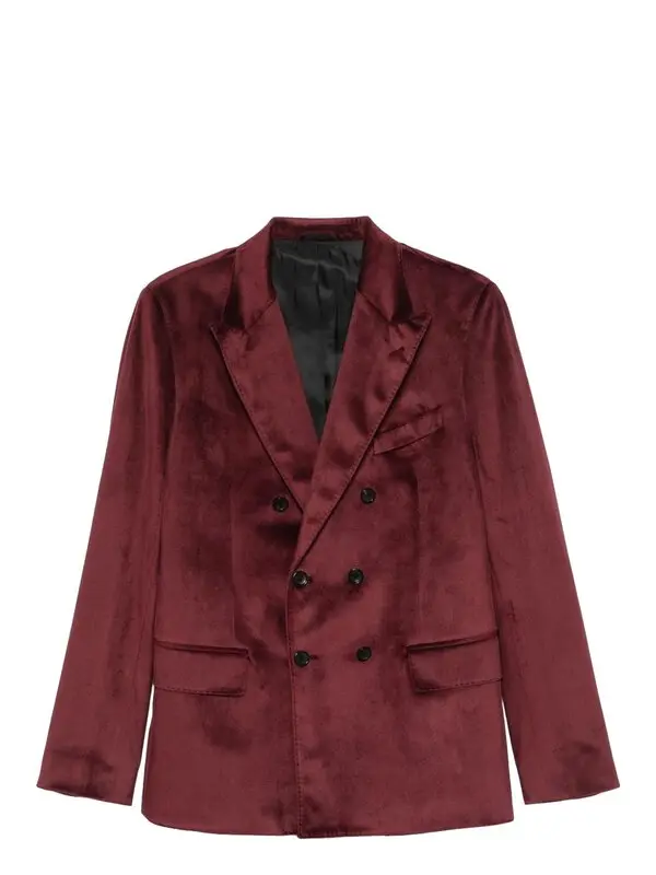 REVERES 1949 Velvet Blazer - Red