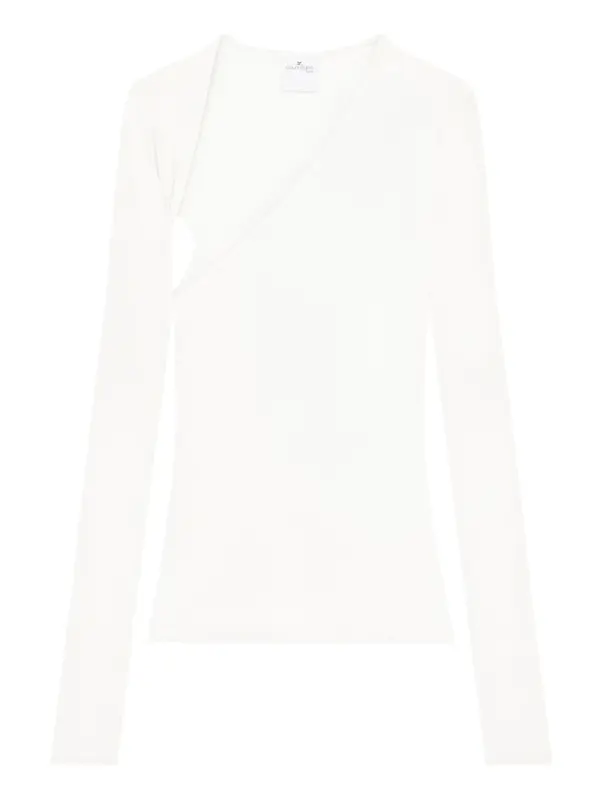 COURREGES Slash Asymmetric Top - White