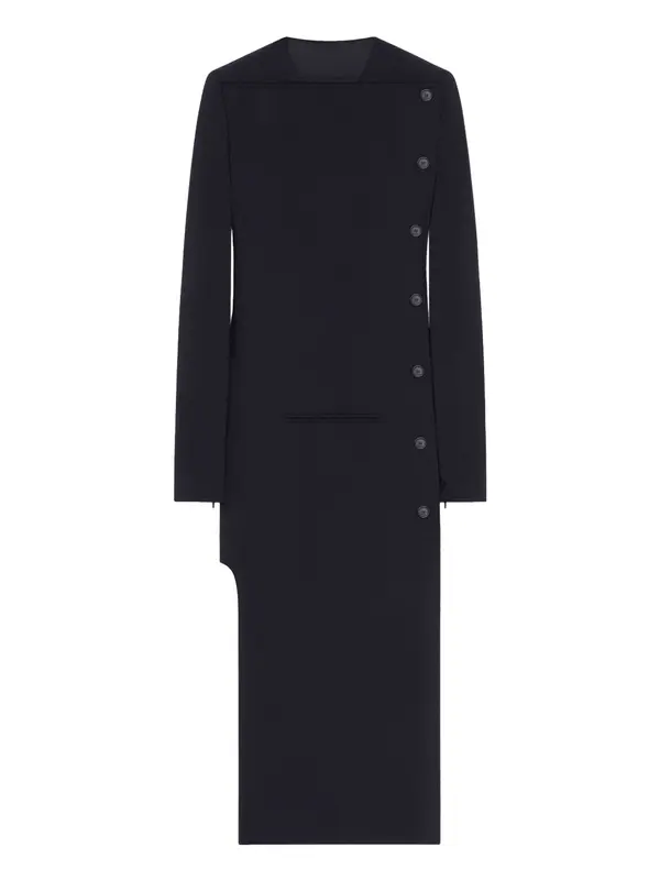 COURREGES Buttoned Tailored Coat - Black