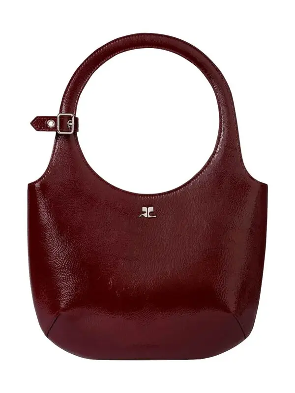 COURREGES Holy Leather Tote Bag - Red